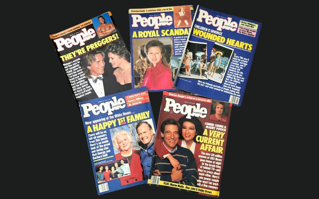Vintage 1989 PEOPLE Magazines : George Bush, Princess Anne, Don Johnson ...
