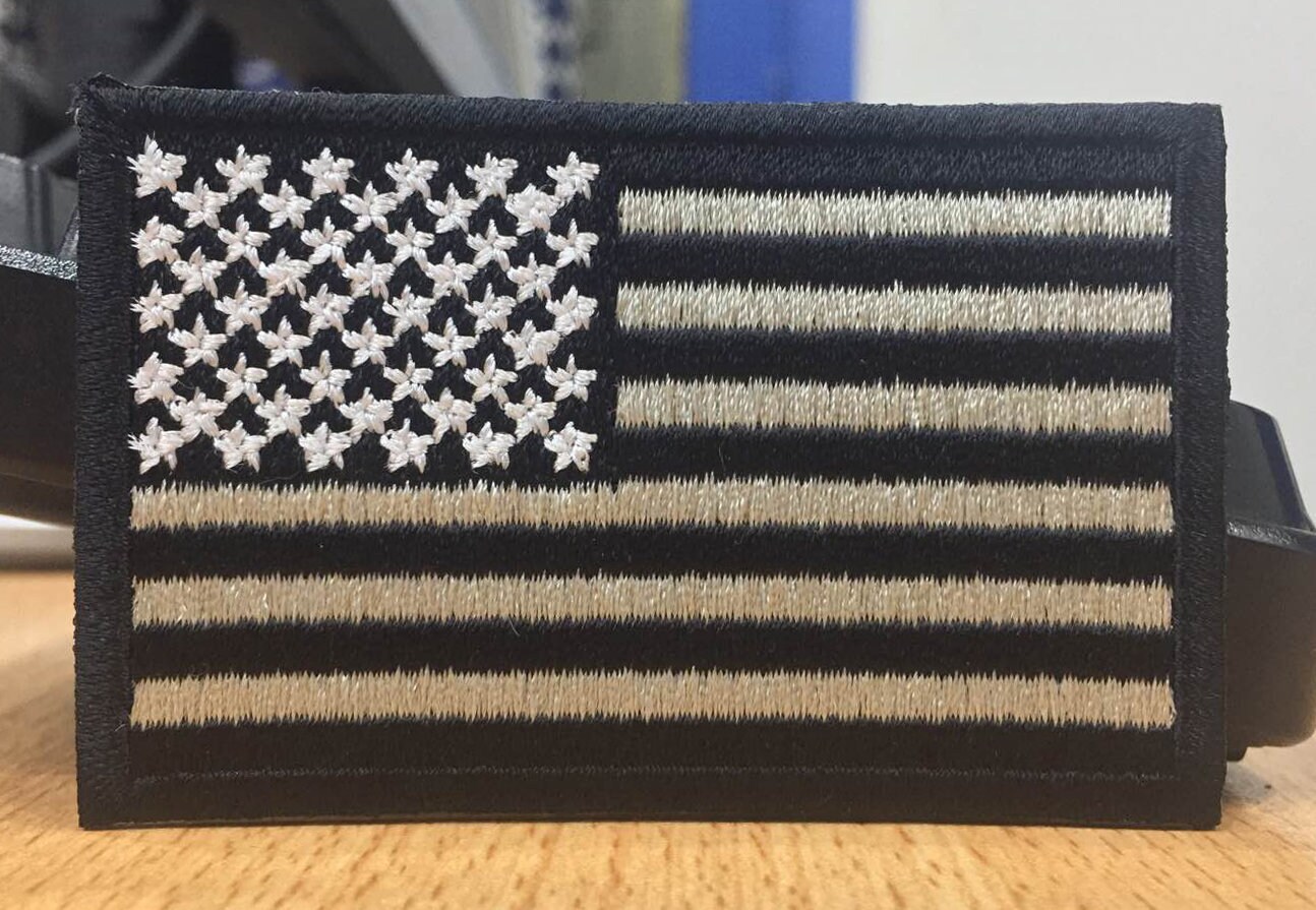 USA Flag Dst File Black Grey and White - Etsy