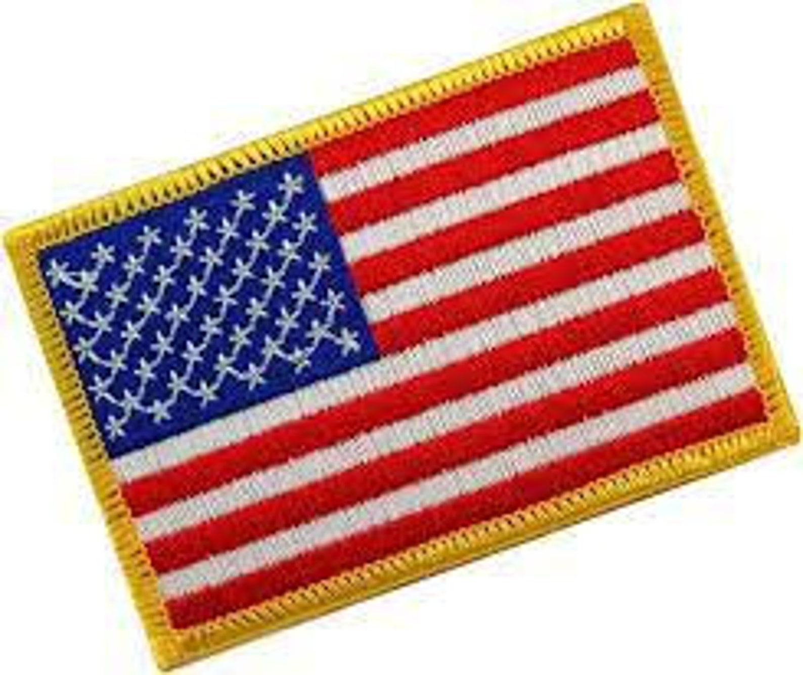 America Flag Patch Emblem Merrow Borders 2x3 - Etsy