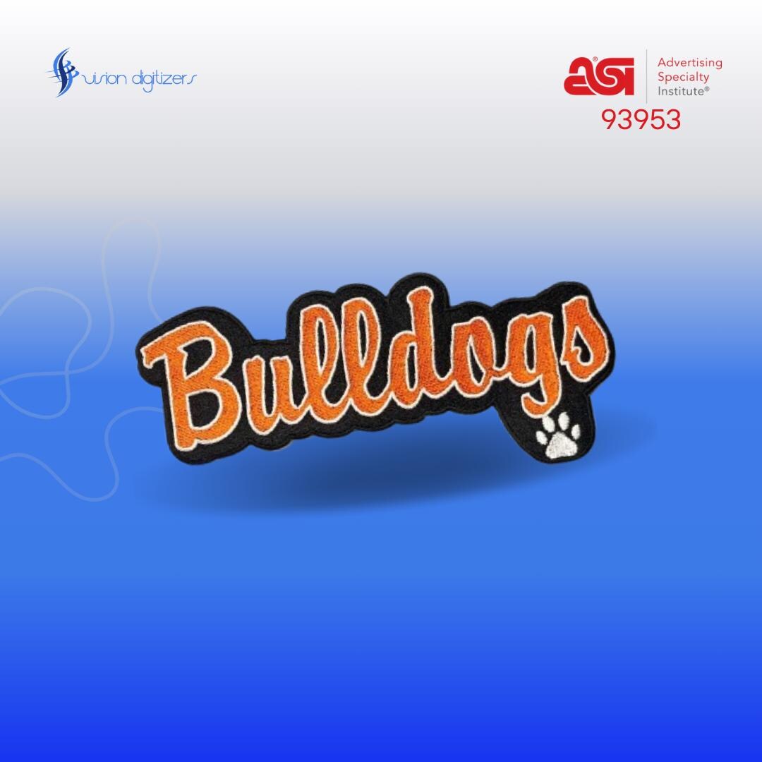 Bulldog Embroidery Patches | Applique Embroidery Patches |small Bulldog ...