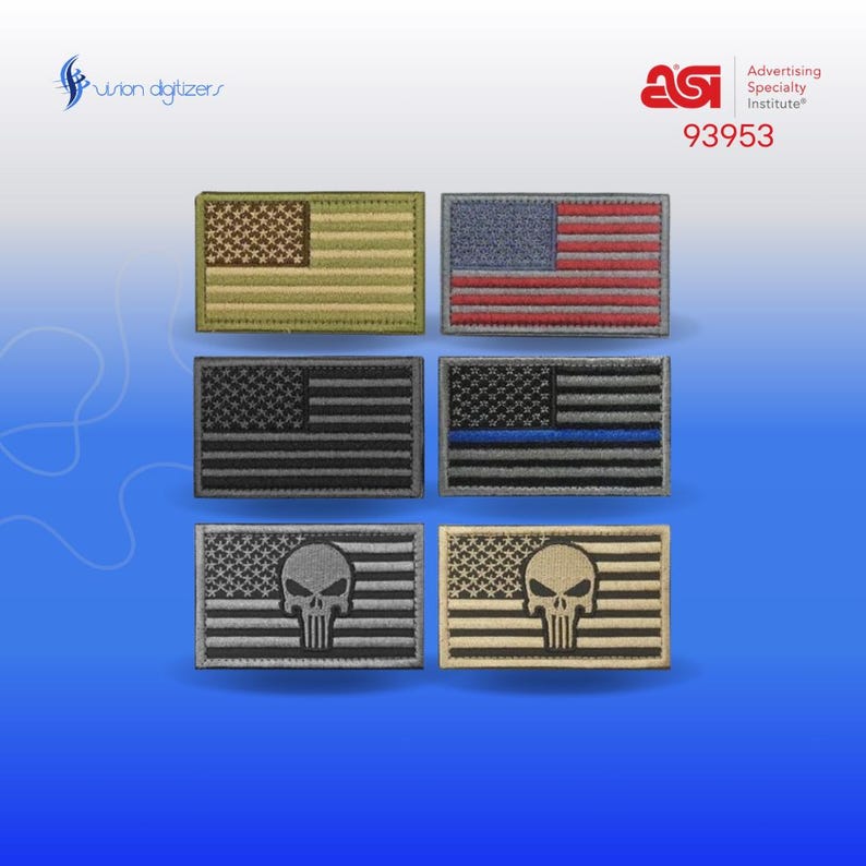 8 Pieces American Flag Tactical Morale Military Patch Set - Etsy