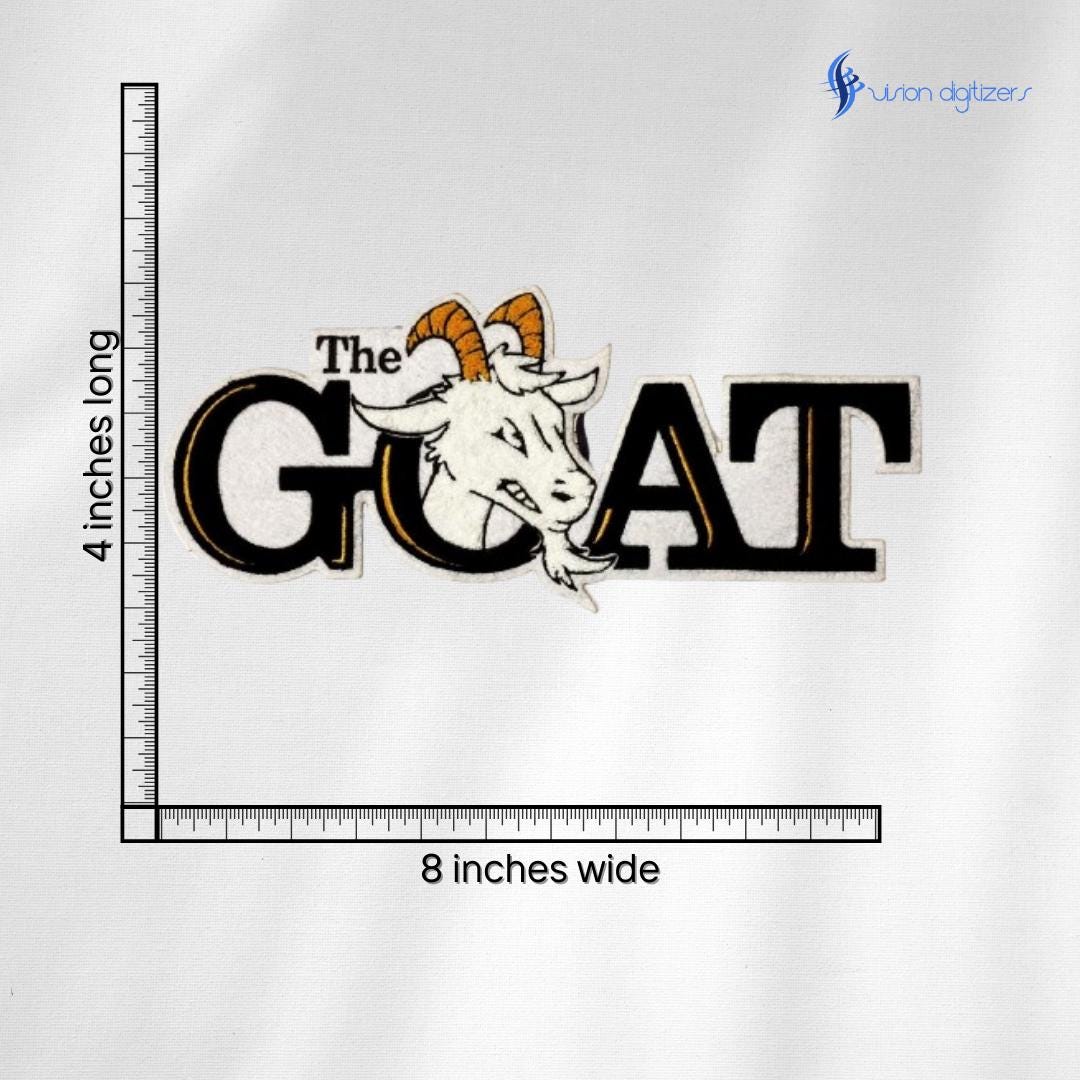 The Goat Chenille Patch |goat Iron on Patch | Custom Goat Chenille ...