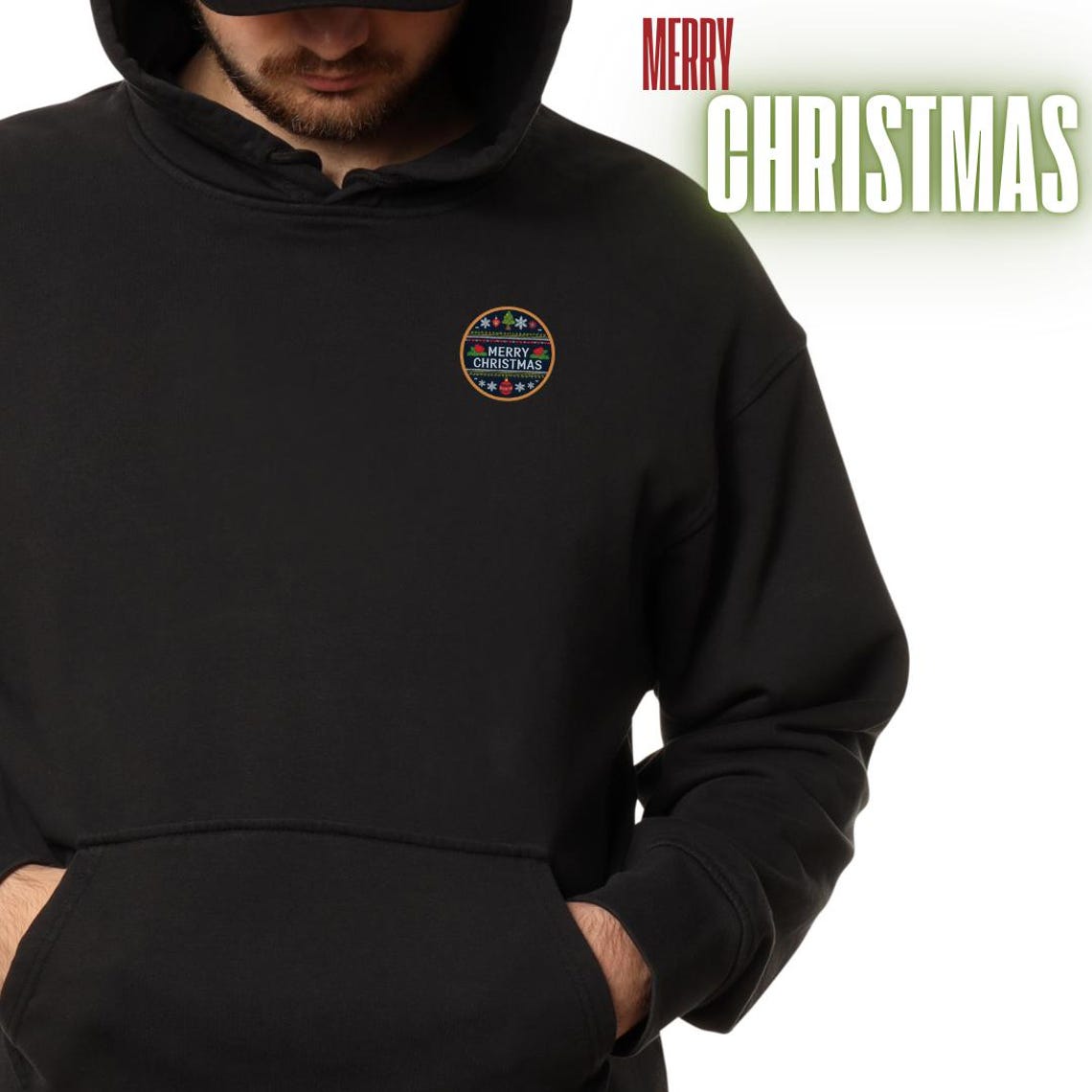 Merry Christmas Embroidered Patch | Christmas Iron on Patches |holiday ...