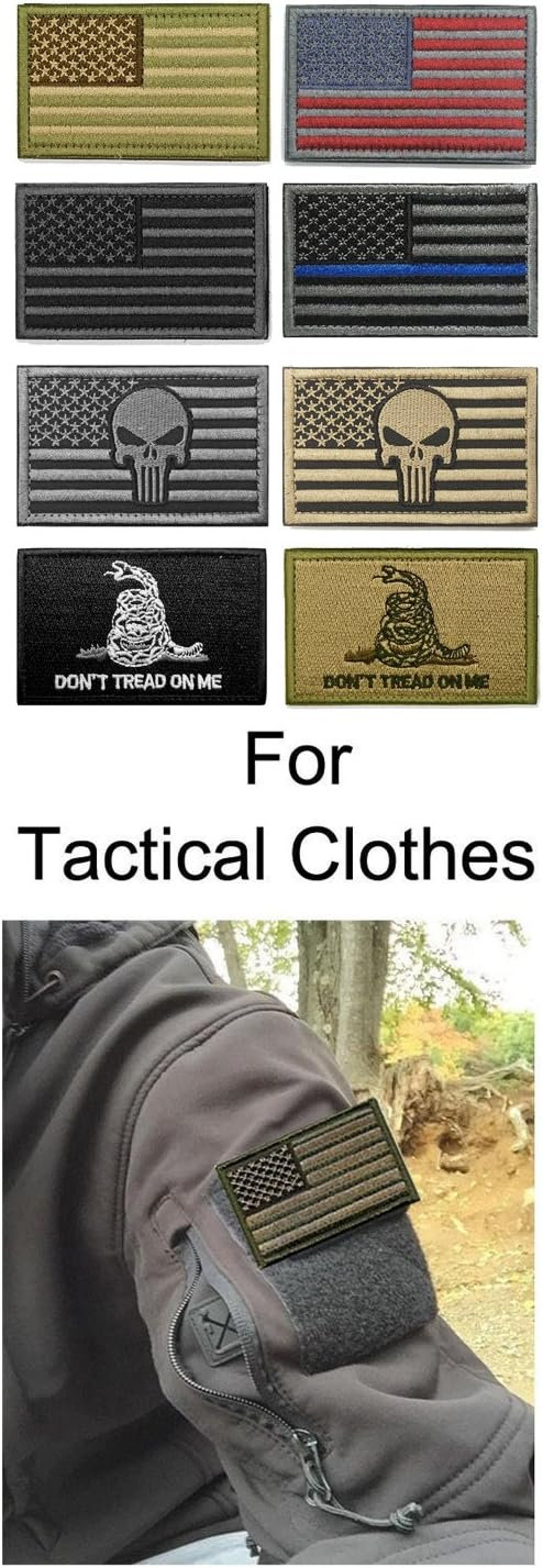 8 Pieces American Flag Tactical Morale Military Patch Set - Etsy