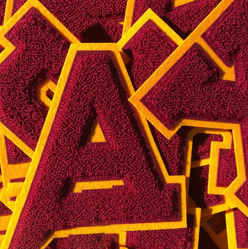 Varsity Originals Chenille Varsity Letter Patches| Chenille Letters ...