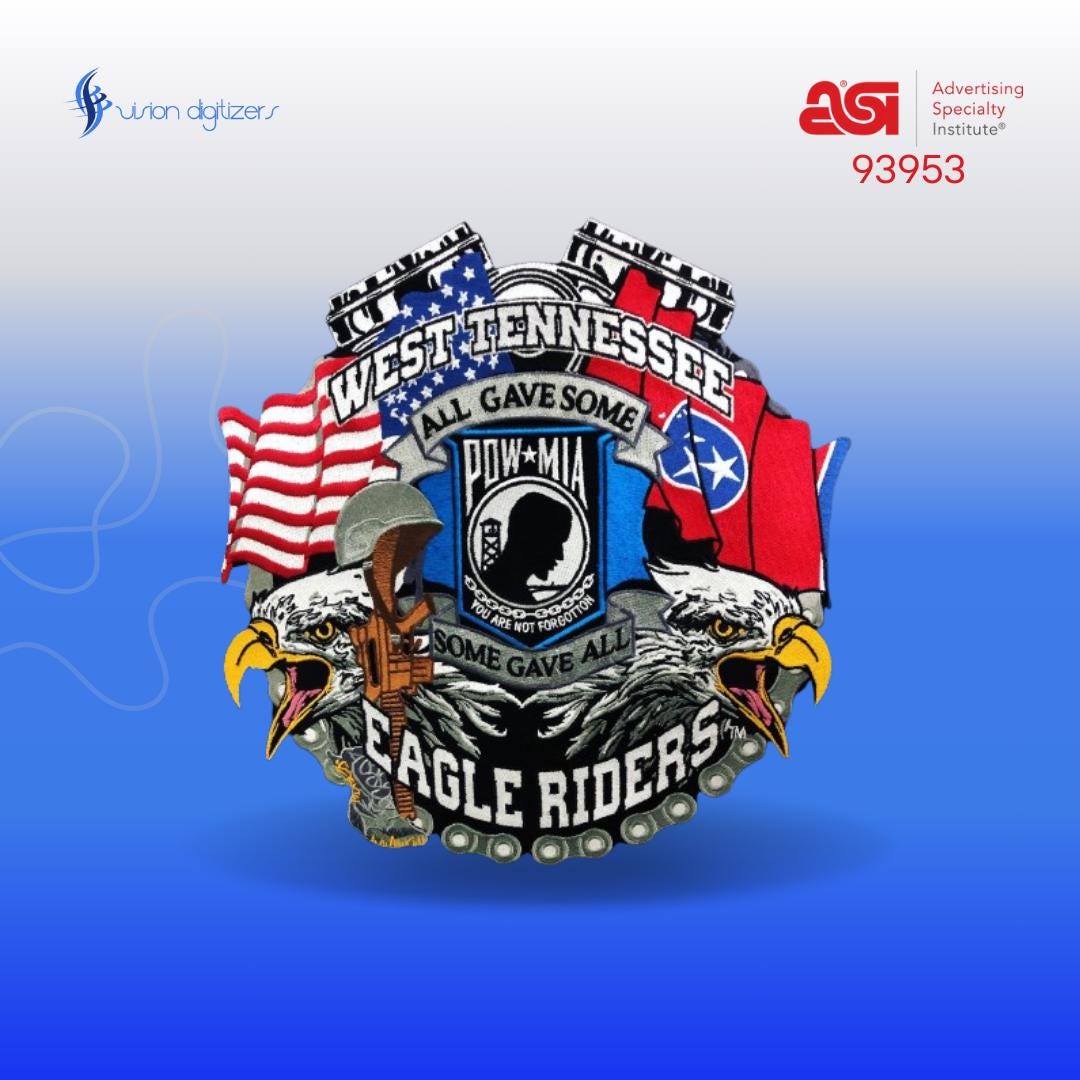 Eagle Riders Embroidery Jacket Patch | Motorcycle Back Patch |harley ...