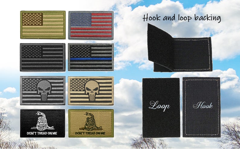8 Pieces American Flag Tactical Morale Military Patch Set - Etsy
