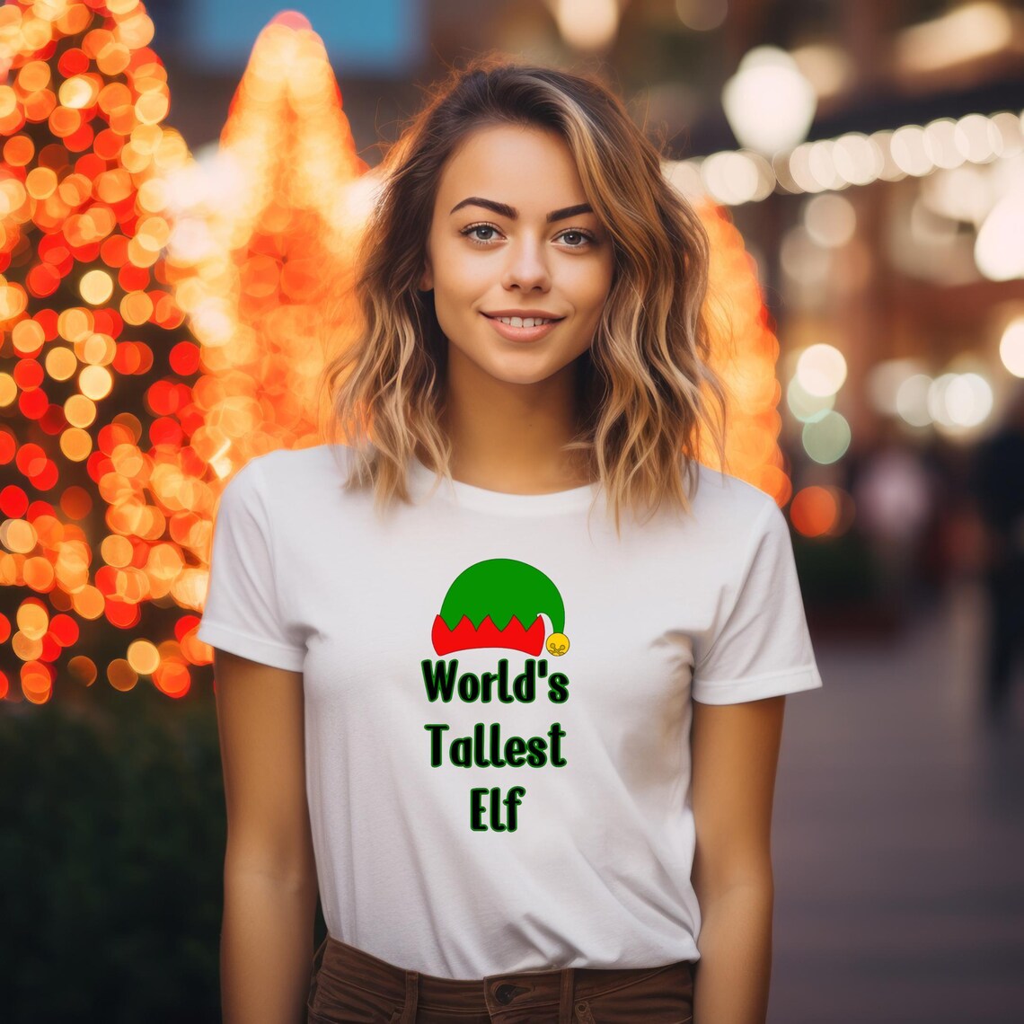 World's Tallest Elf T-shirt | Funny Christmas Holiday Tee | Tall Person ...