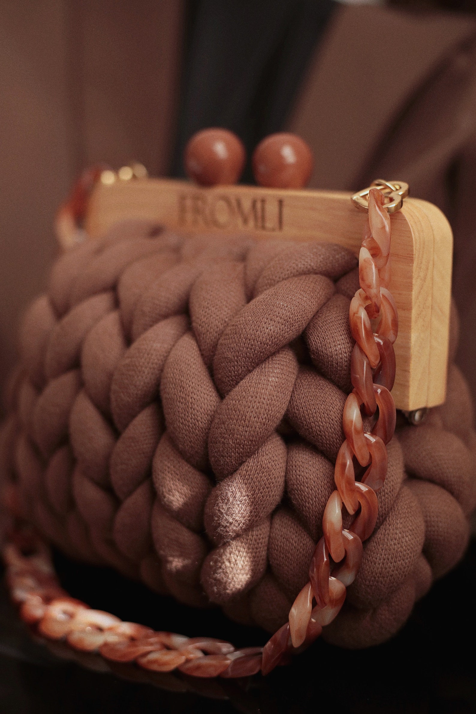 Hand-knitted Chunky Marshmallow Designer Bag - Super Bulky Korean Giant ...