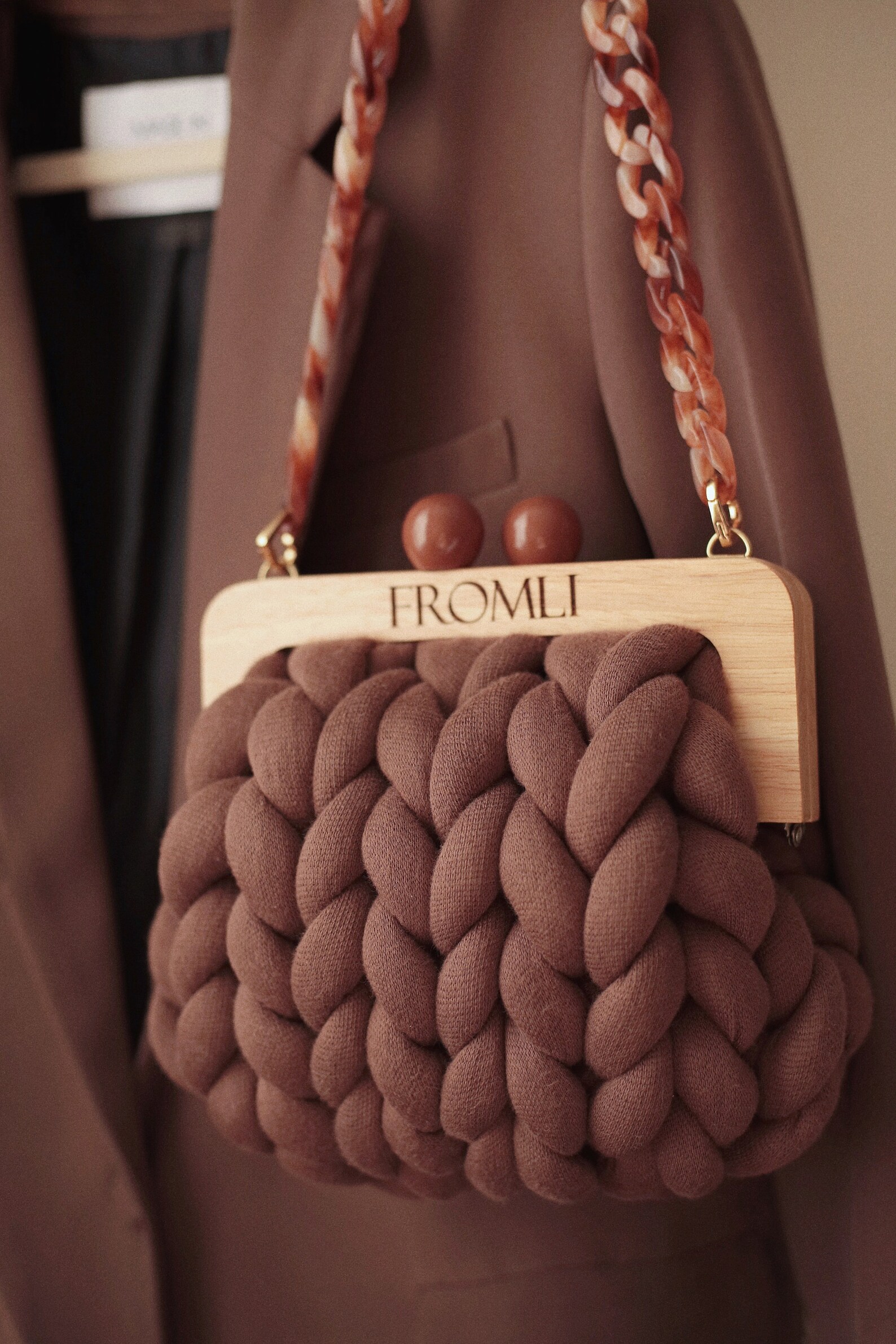 Hand-knitted Chunky Marshmallow Designer Bag - Super Bulky Korean Giant ...
