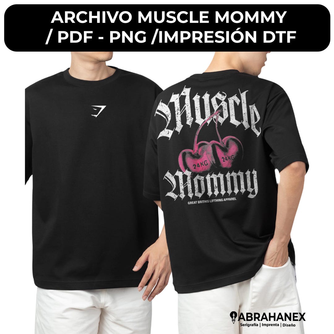 Muscle Mommy / PNG T-shirt / DTF Printing / Sublimation Design / GYM ...