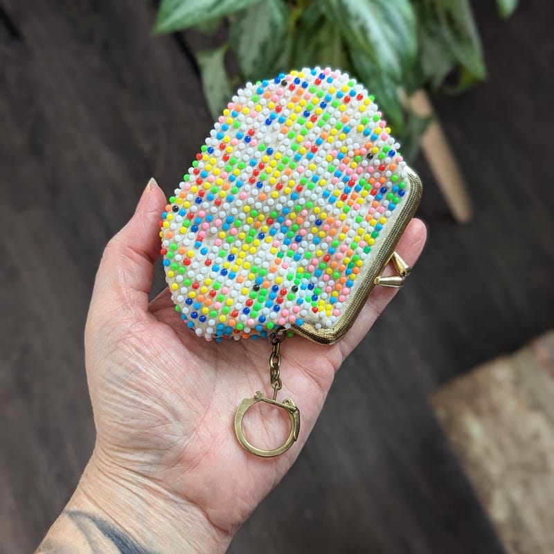 Beaded Change Purse - Etsy