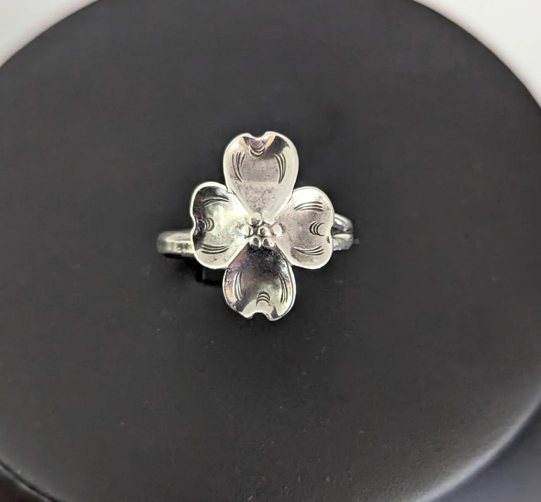 1940s Vintage Sterling Stuart Nye Dogwood Adjustable Ring/vintage ...