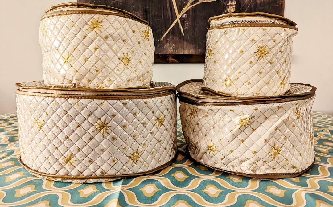 MCM Set of 4 Dinnerware Storage Containers, Atomic Starburst Pattern - Etsy