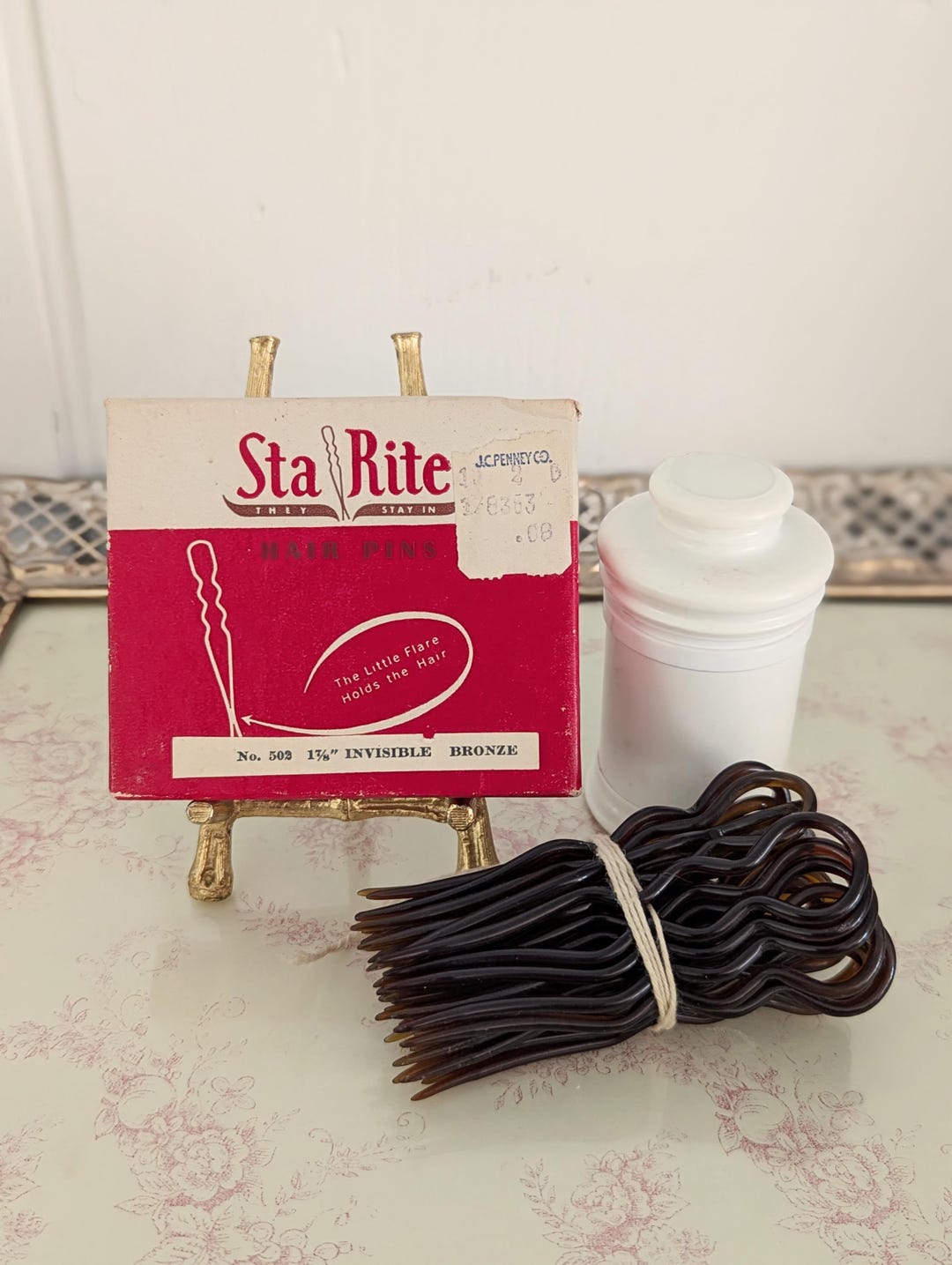 1950s Vintage Lot of Hair Pins, Sta-rite Original Box, Full Hair Pin ...