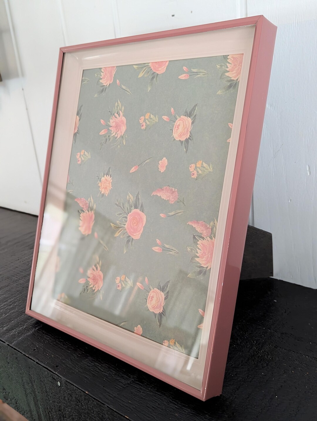 1980s Vintage Mauve Pink 8x10 Metal Picture Frame, Light Pink Plastic ...