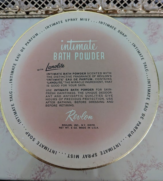 NOS Vintage Revlon Intimate Bath Powder With Lanolite… - Gem