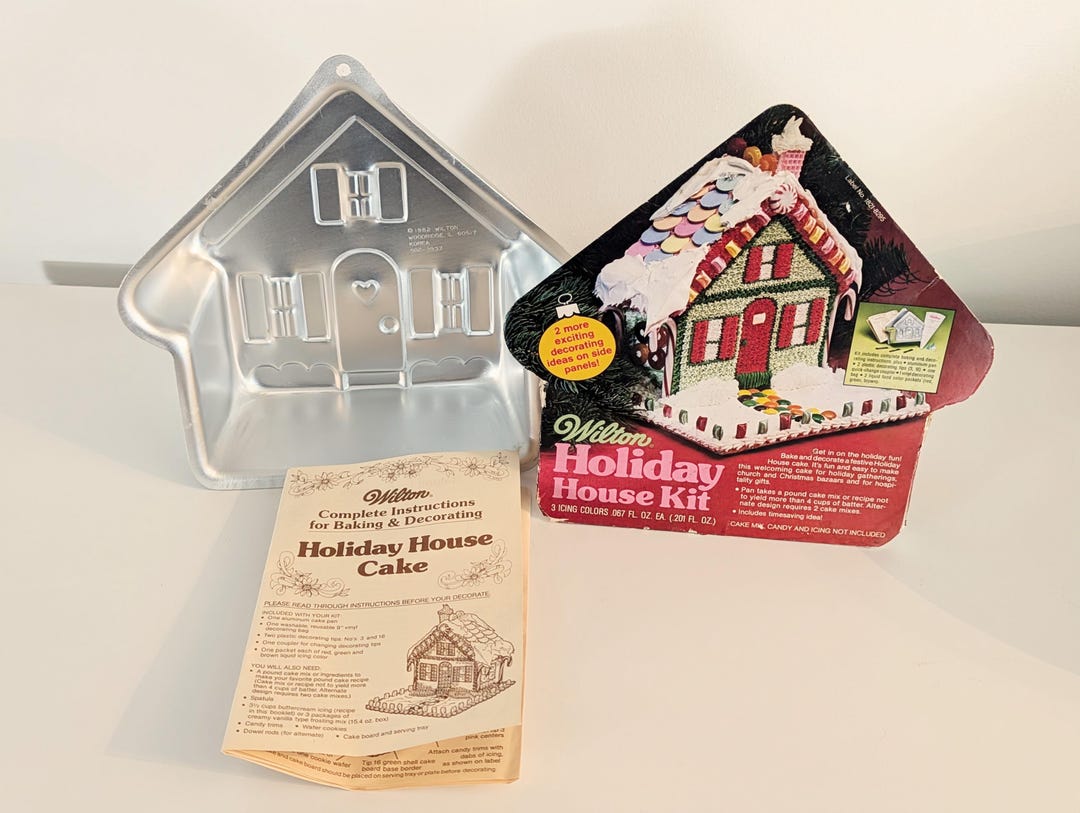 1982 Vintage Wilton Holiday House Cake Pan, Great Condition ...