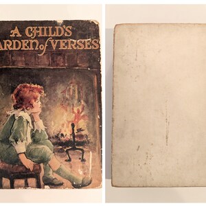 1924 A Child's Garden of Verses, Antique 100 Year Old Children's Book ...