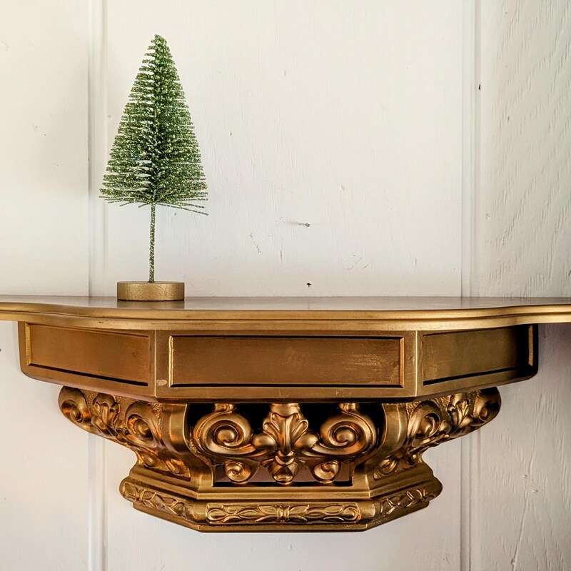 Gold Wall Shelf - Etsy