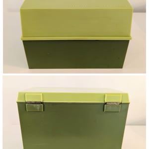 1971 Betty Crocker Recipe Card Library, Avocado Green Recipe Box, Full ...