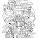 Cosmopolitan Coloring: Explore Urban Cityscapes for Adult Relaxation ...