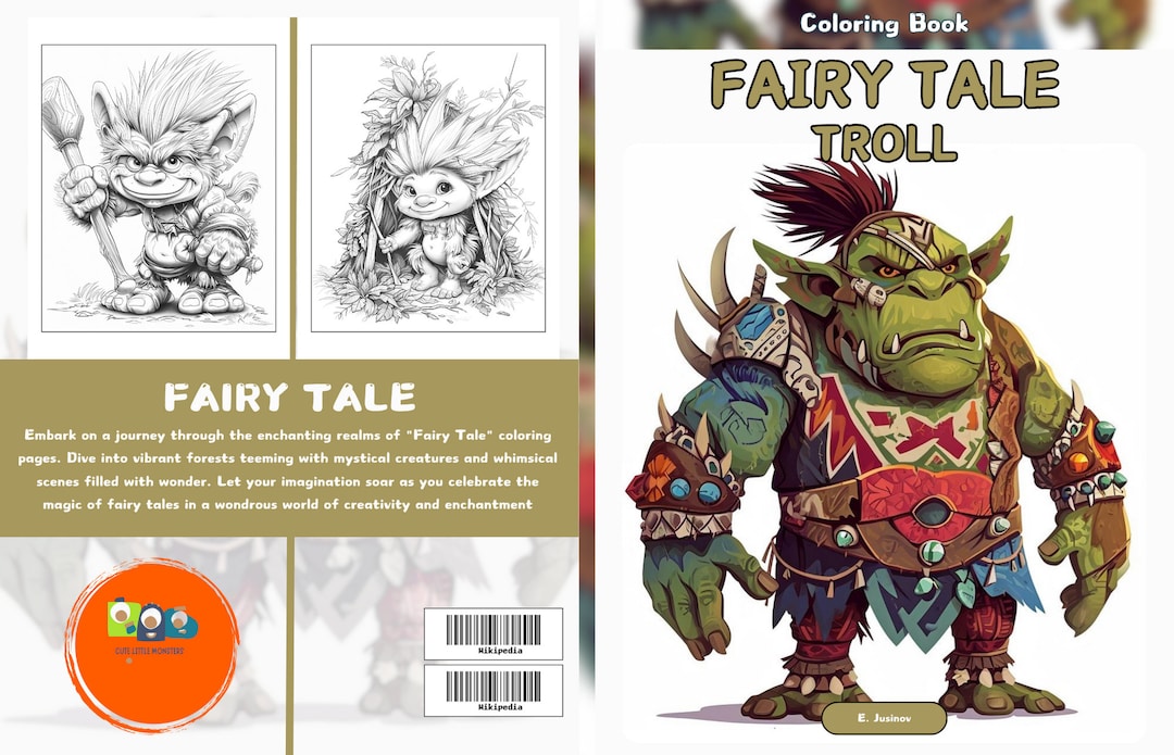 Fairy Tale Troll Treasures: Coloring Pages for Family Adventures in ...