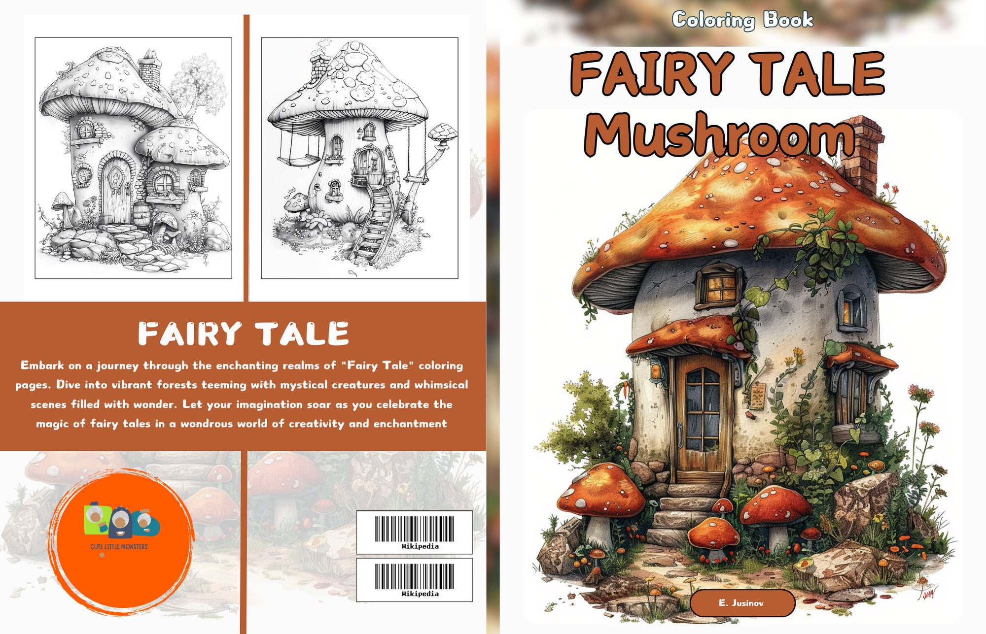 Fairy Tale Fungi: Enchanting Coloring Pages for the Whole Family - Etsy