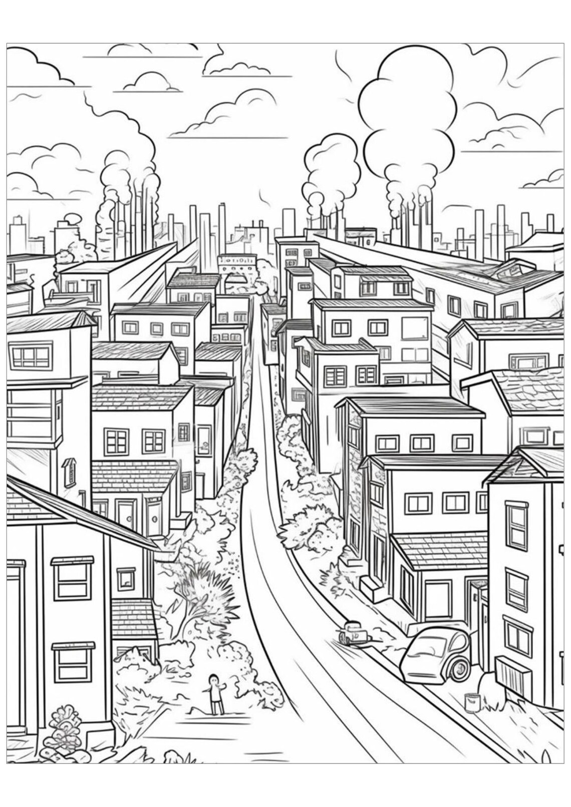 Cosmopolitan Coloring: Explore Urban Cityscapes for Adult Relaxation ...