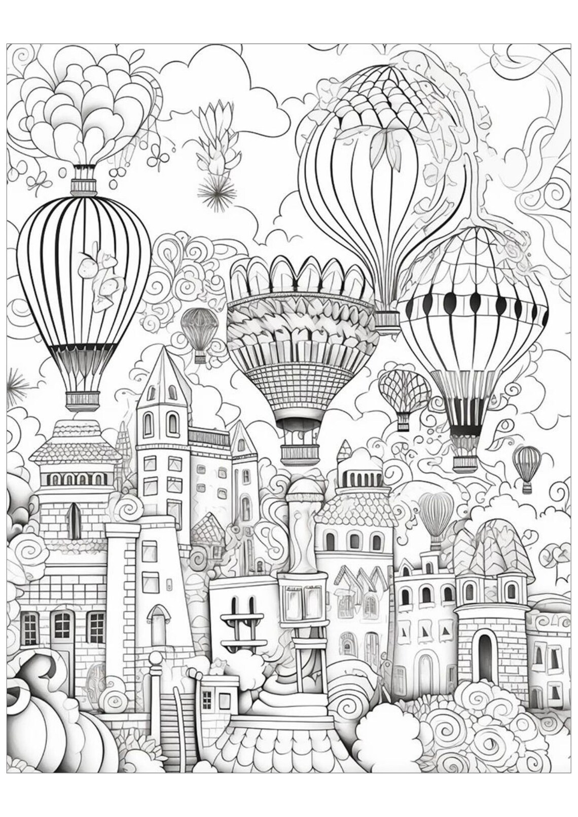 Cosmopolitan Coloring: Explore Urban Cityscapes for Adult Relaxation ...