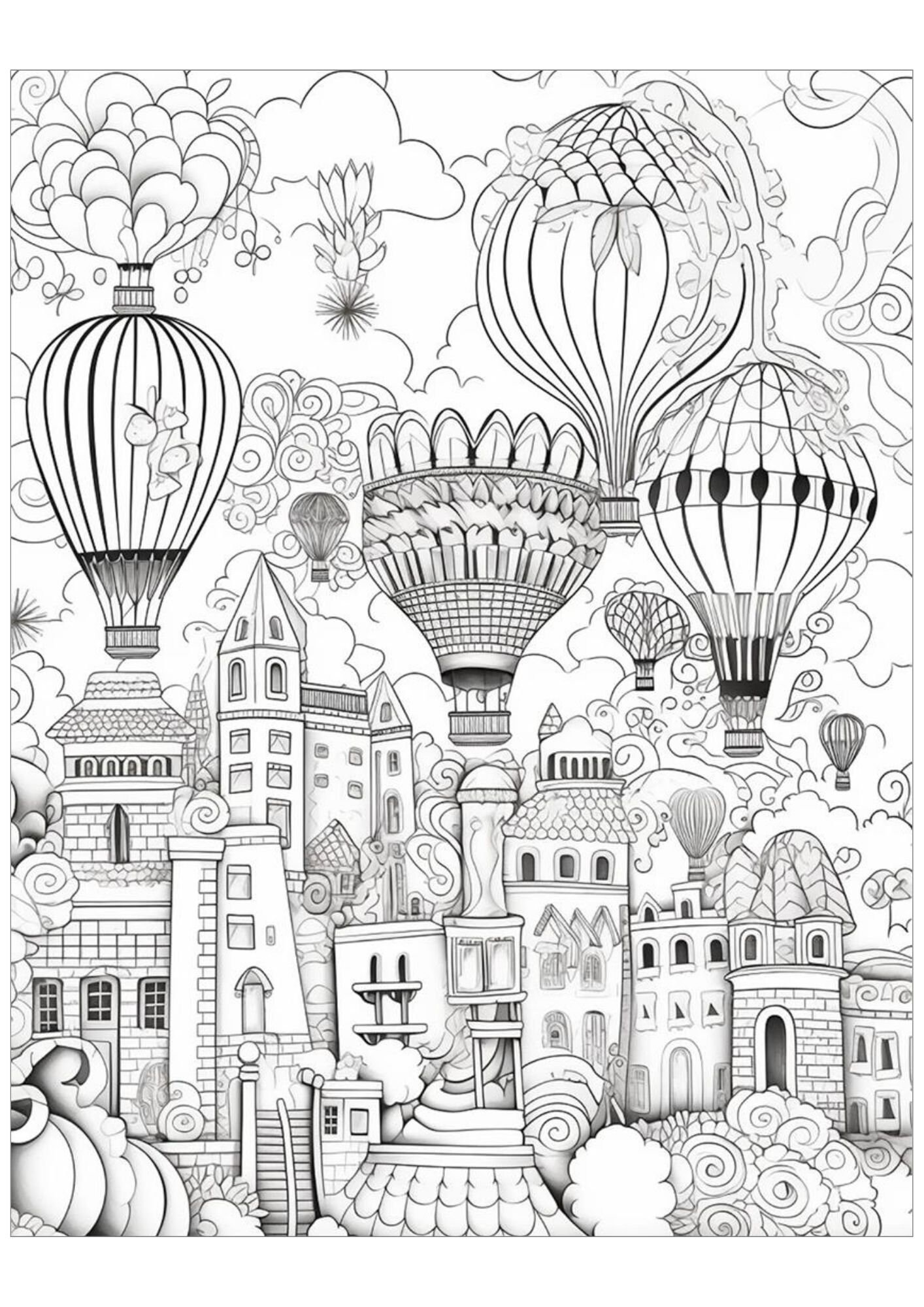 Cosmopolitan Coloring: Explore Urban Cityscapes for Adult Relaxation ...