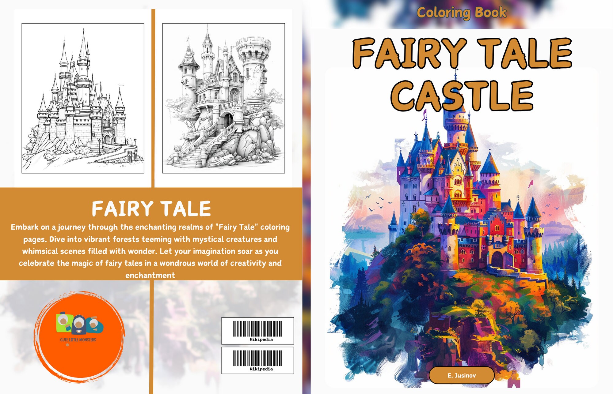 Whimsical Fairy Tale Castle Coloring Pages: 36 Magical Designs - Etsy