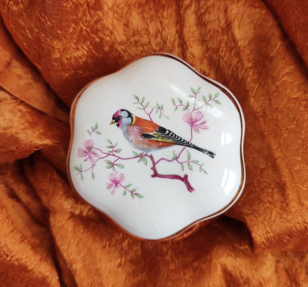Vintage Royal Worcester Palissy Trinket Box - Etsy