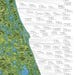 The Florida Surf Map - Etsy