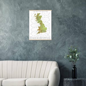 The British Golf Map - Etsy
