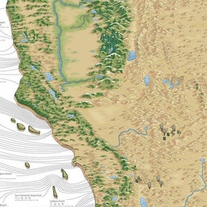 The California Surf Map - Etsy