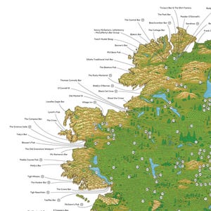 The Irish Pub Map - Etsy