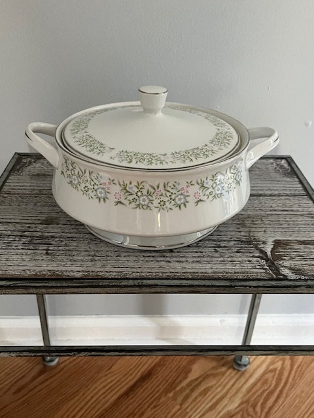 Taihei Springtime Fine China Covered Casserole Dish Japan Vintage 1980 ...