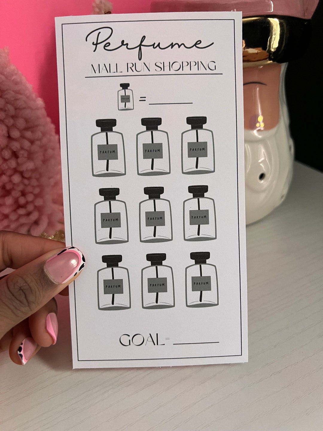 New Perfume Savings Challenge A6 Savings Challenge - Etsy