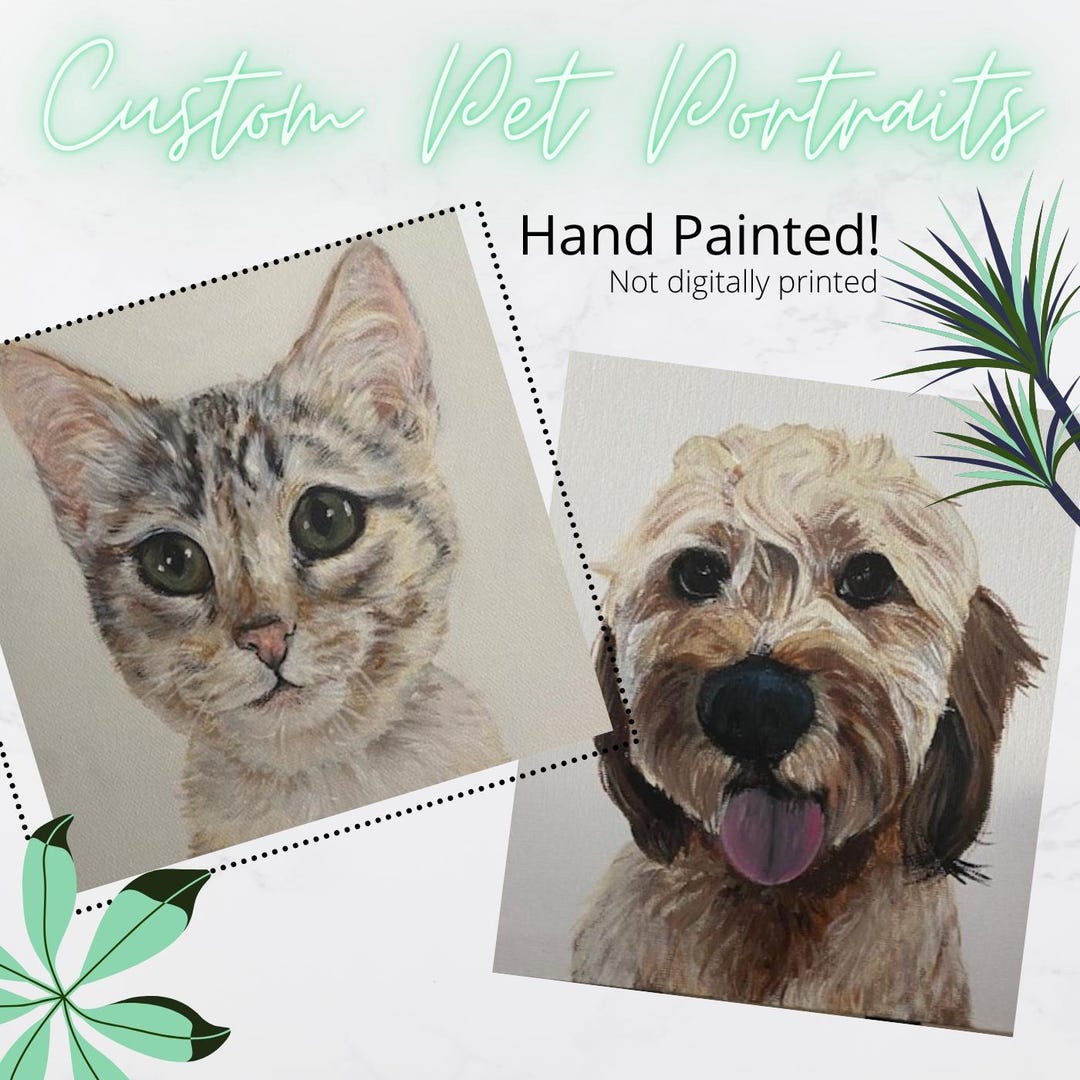 Custom Pet Painting | Memorabilia | Gift Acrylic Painting | Handmade ...