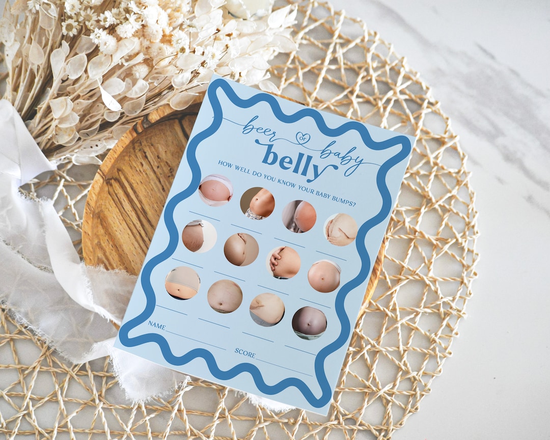 Baby or Beer Belly Game, Pregnant or Beer Belly Baby Shower Games ...