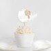 Editable Bear Balloon Cupcake Toppers, Printable Baby Shower Cupcake ...