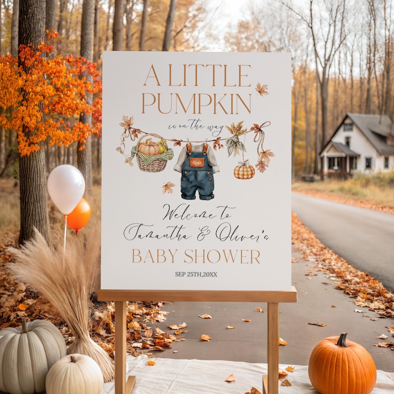 Fall Babyshower Signs - Etsy