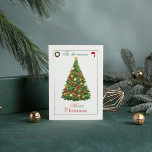 Printable Christmas Card, Digital Download Printable, Merry Christmas ...