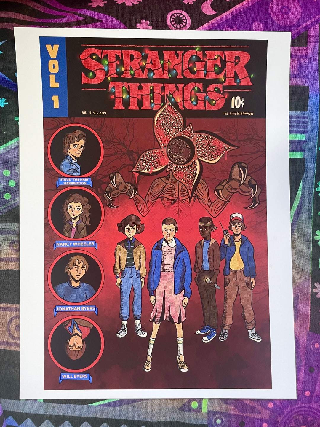 Stranger Things Comic Cover Print - Etsy