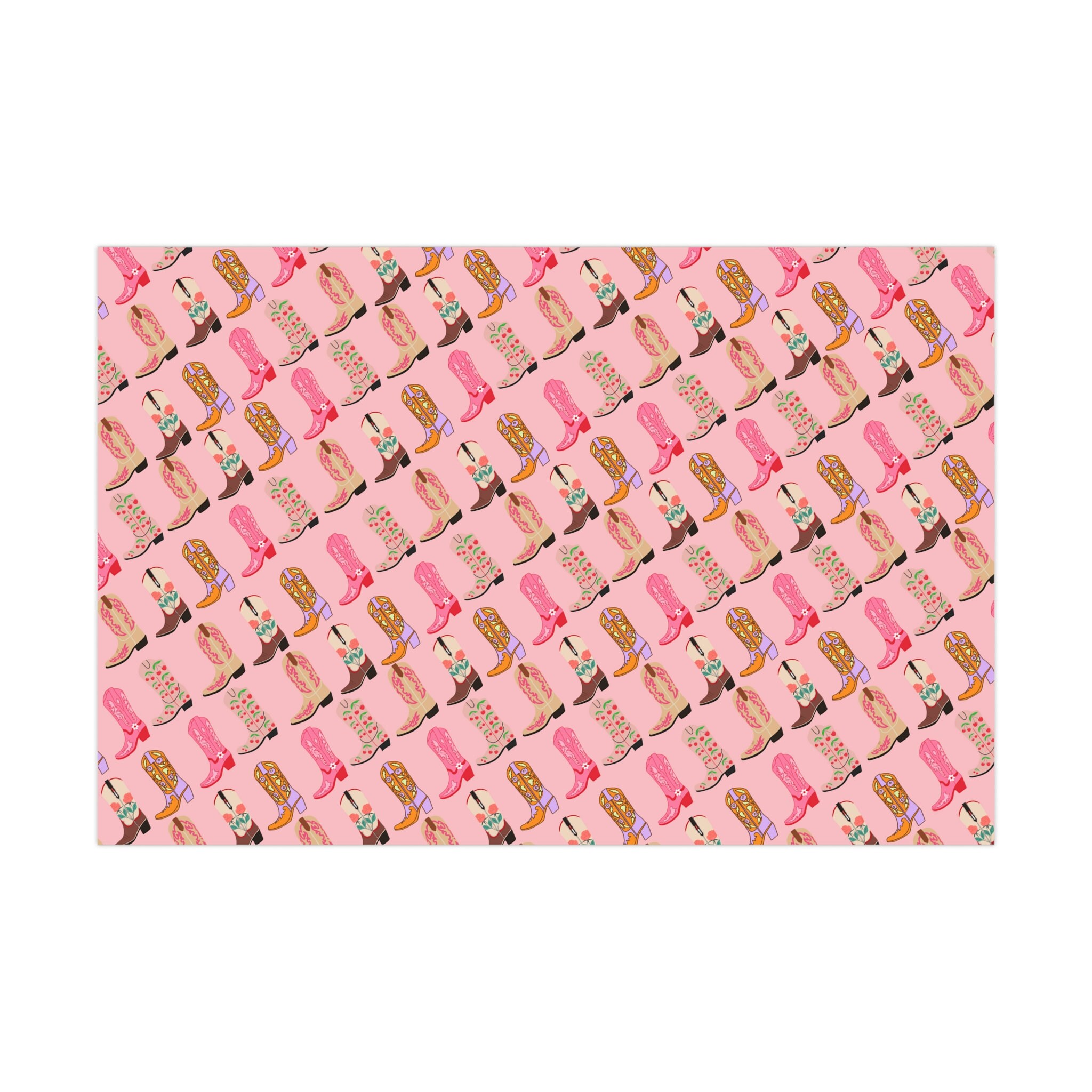 Cowboy Boot Wrapping Paper - Etsy
