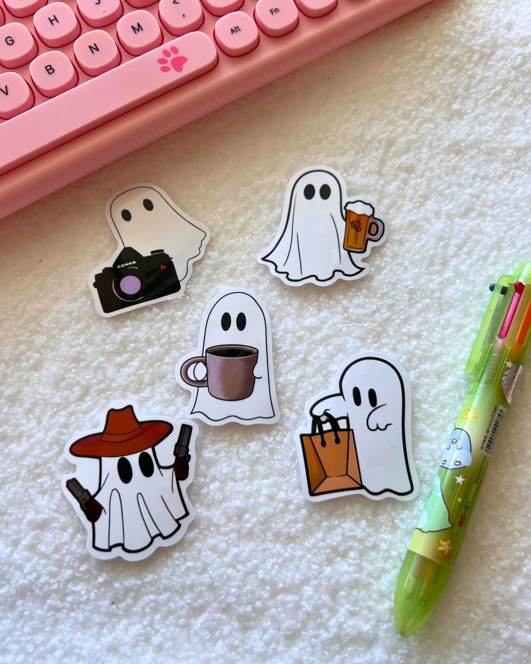 Cute Ghost Sticker | Bullet Journal Notebook or Scrapbook | Girlie ...