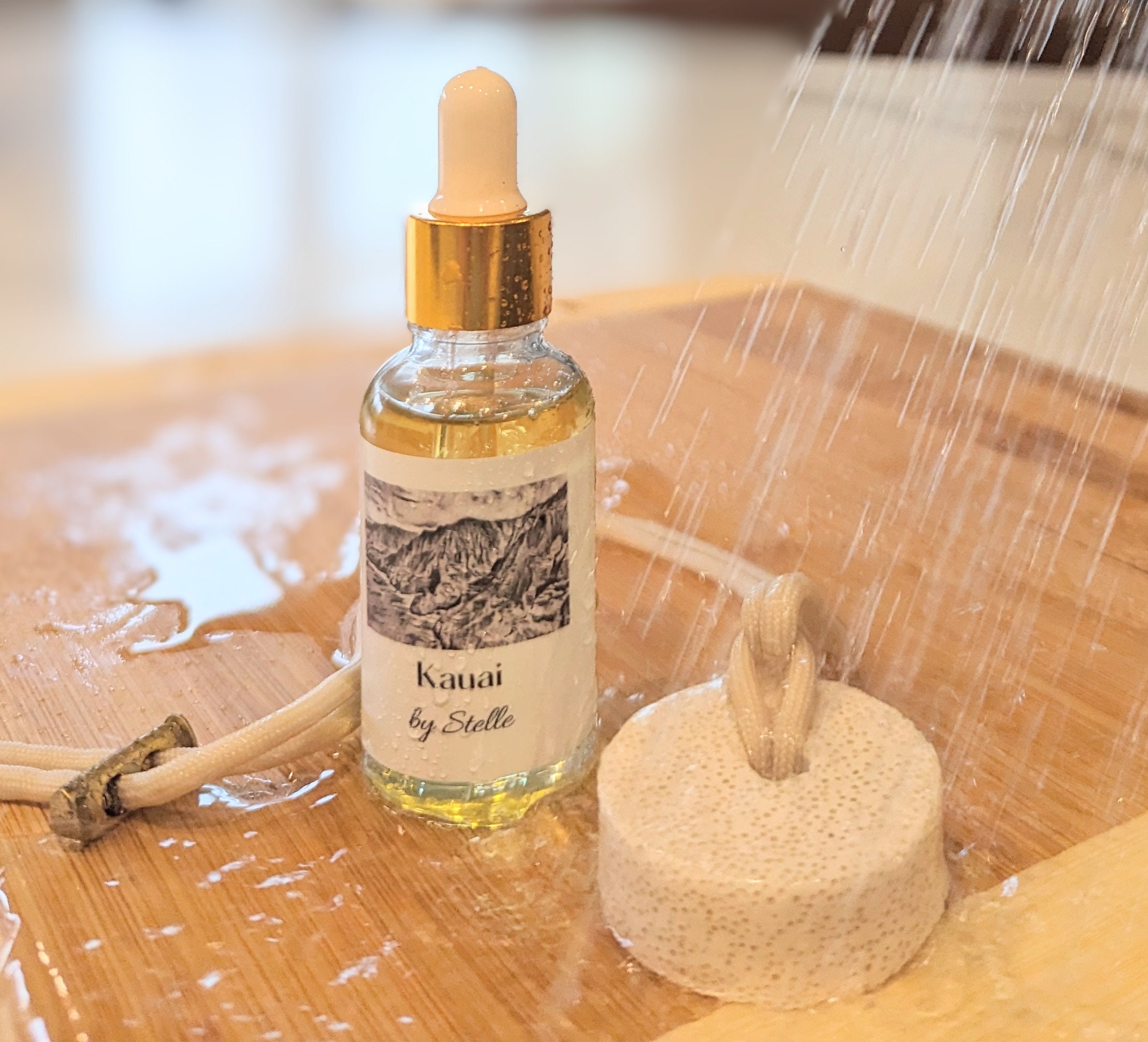 Kauai -shower Diffuser Stone, Lava Stone Shower Diffuser, Essential Oil ...