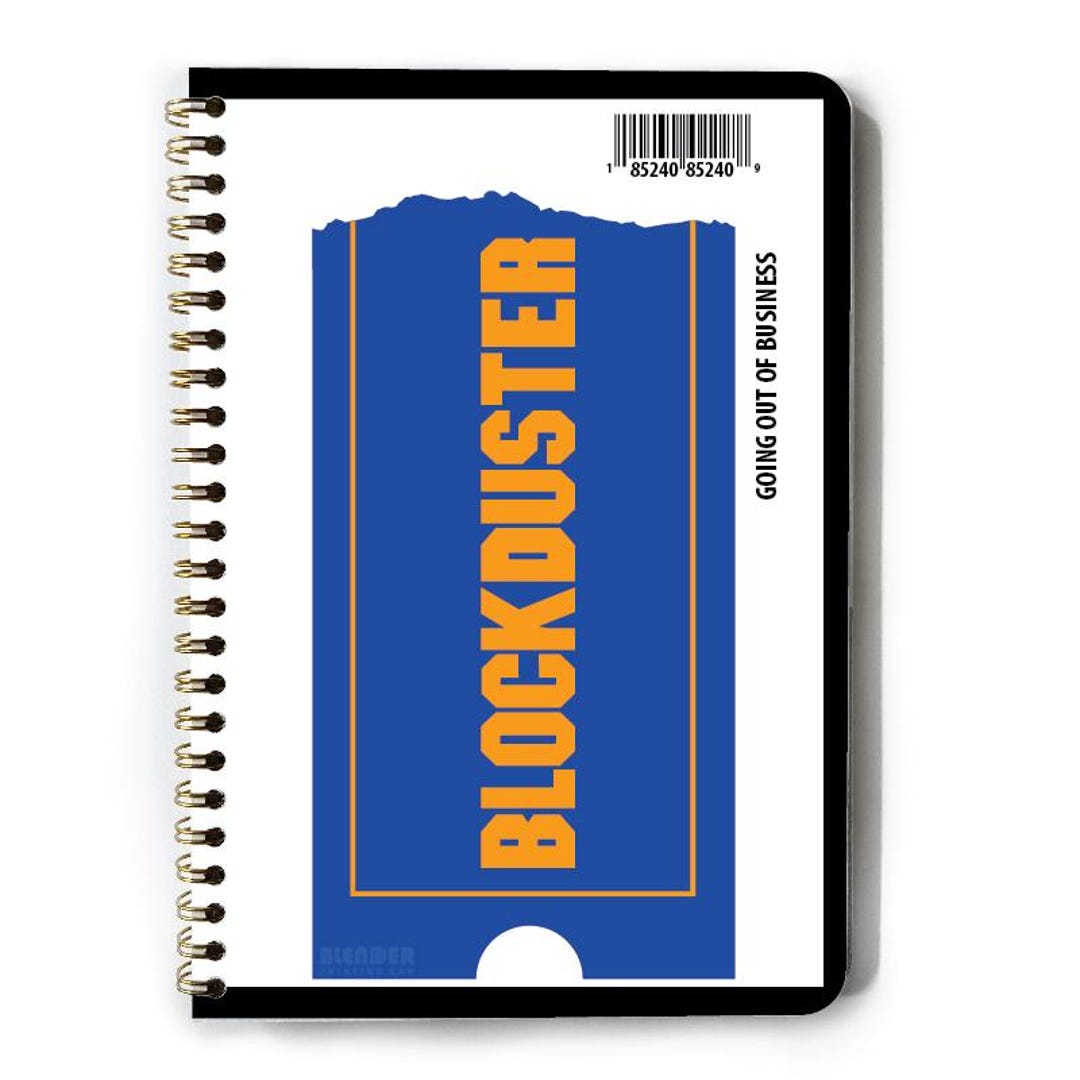 Blockbuster Knockoff Notebook - Etsy