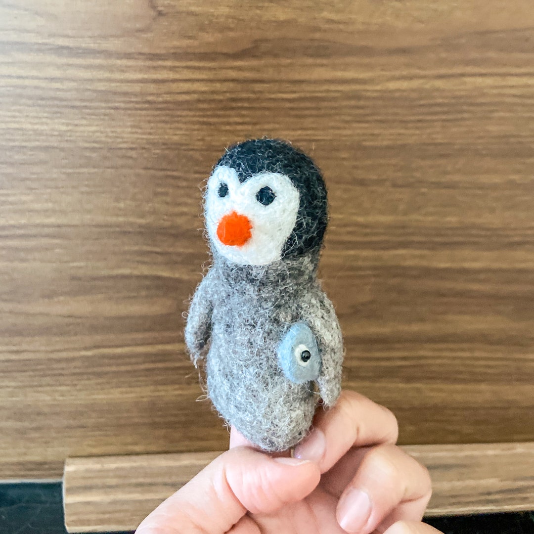 Penguin Finger Puppet | Felt Penguin, Animal Puppet, Felt Animal Puppet ...